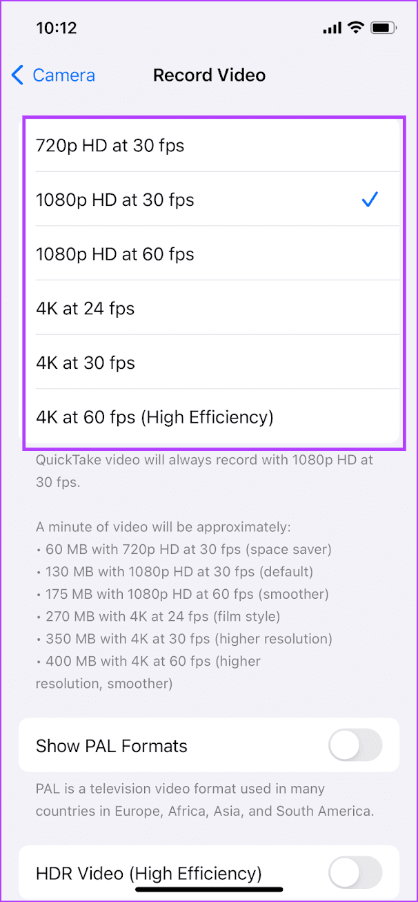 IPhone Kamera'da Video FPS Nasıl Değiştirilir
