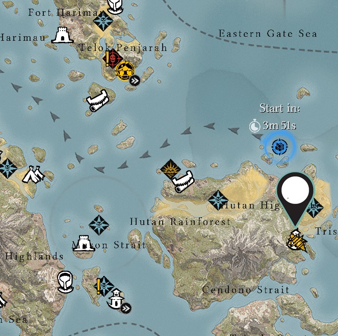 Skull And Bones: todas las ubicaciones del mapa del tesoro